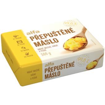 Alfa Přepuštěné máslo v akci za 64.9 | Tesco