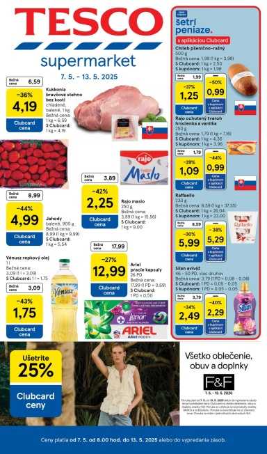 Aktuálne akčné letáky od 29.04.2025 | Tesco