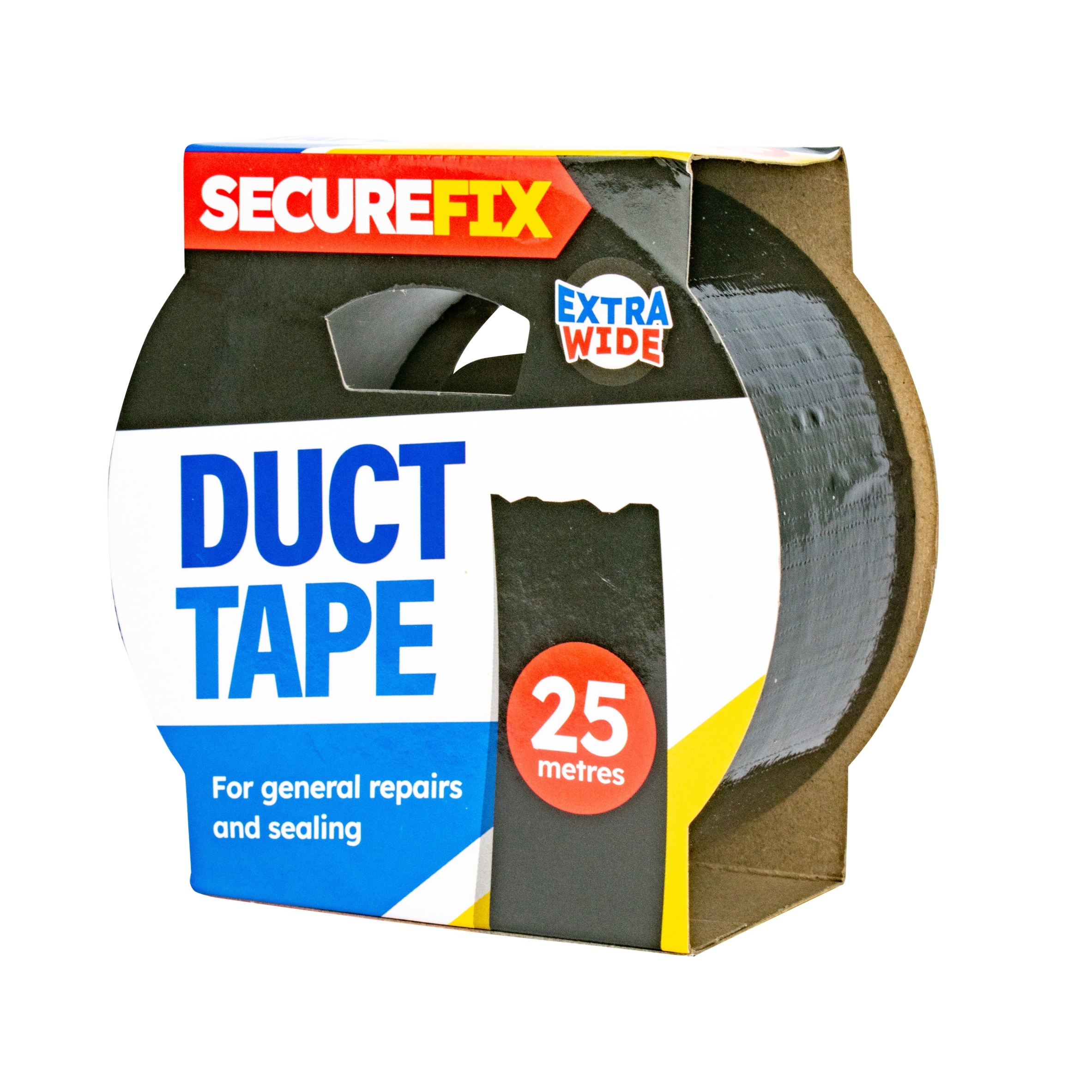 SECUREFIX BLACK DUCT TAPE 25M - Tesco Groceries
