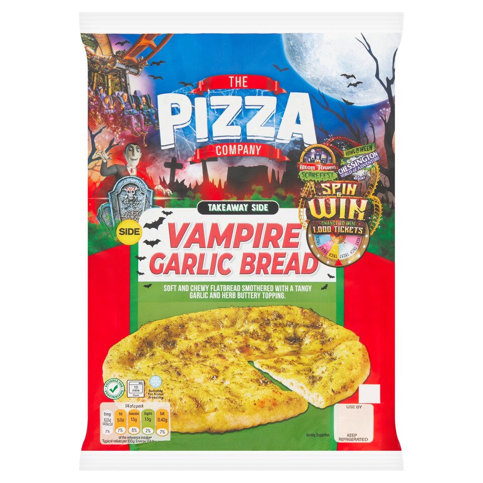 The Pizza Company Vampire Garlic Bread 210g - Tesco Groceries