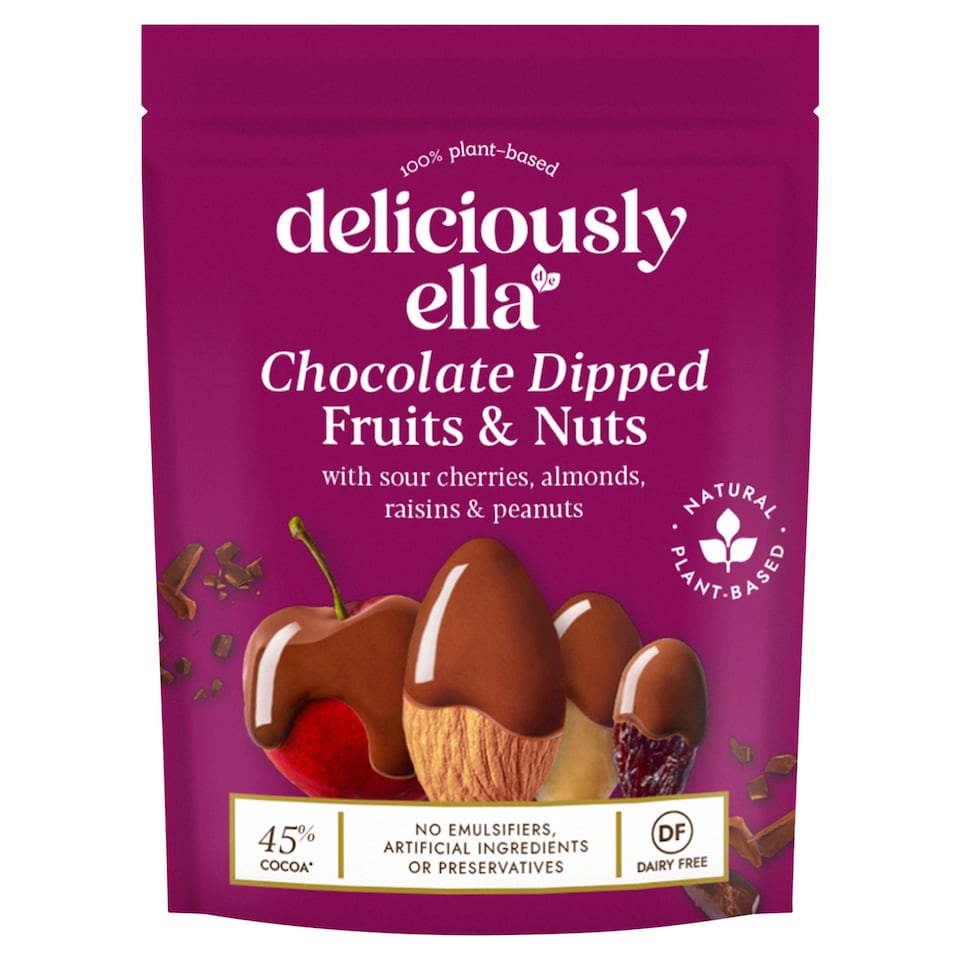Deliciously Ella Chocolate Dipped Fruit And Nuts 90g - Tesco Groceries