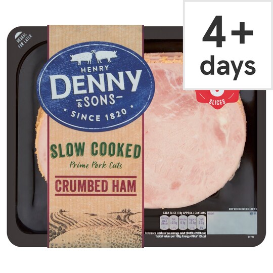 Denny Slow Cooked Crumbed Ham 90G - Tesco Groceries