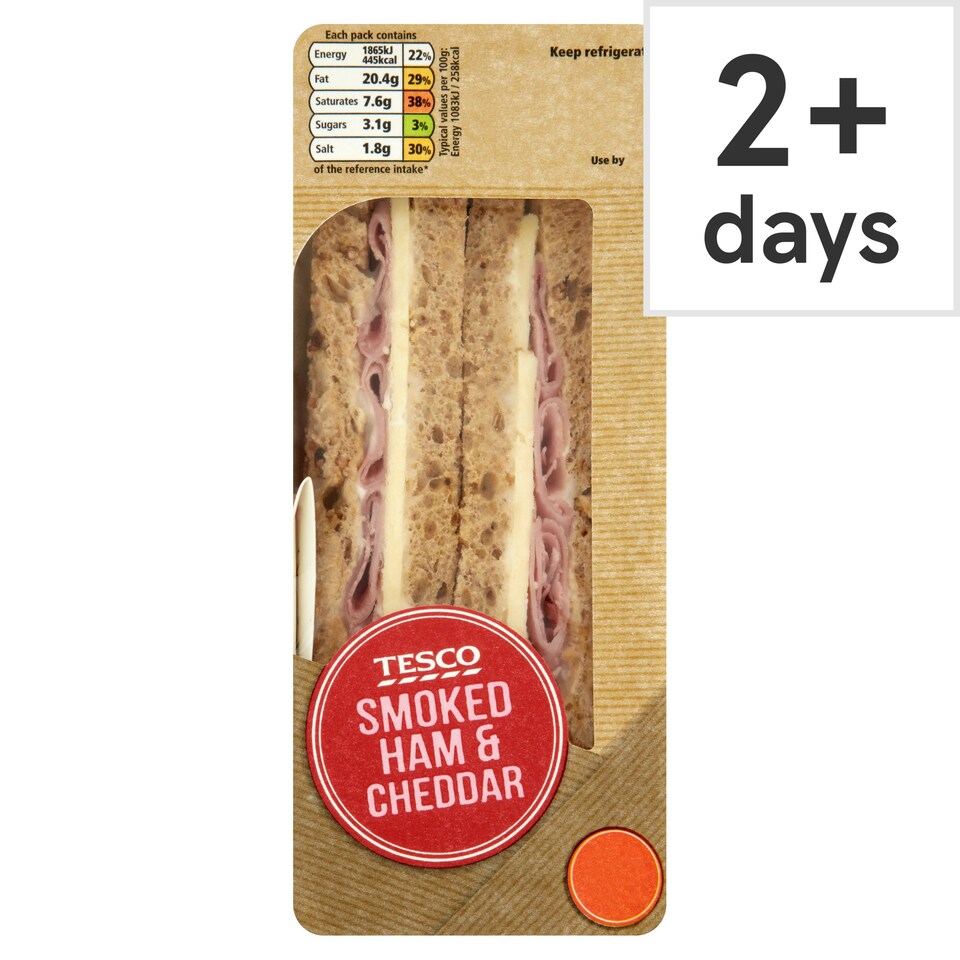 Tesco Smoked Ham & Cheddar Sandwich - Tesco Groceries