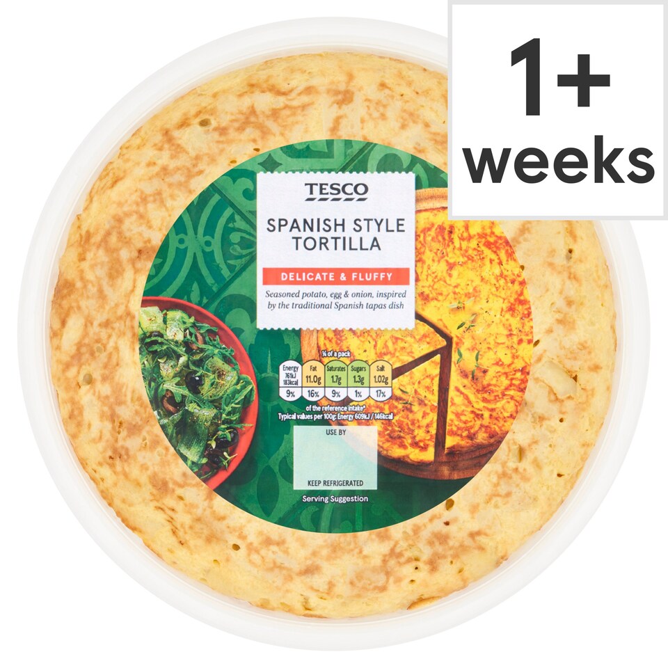 Tesco Spanish Style Tortilla 500G - Tesco Groceries