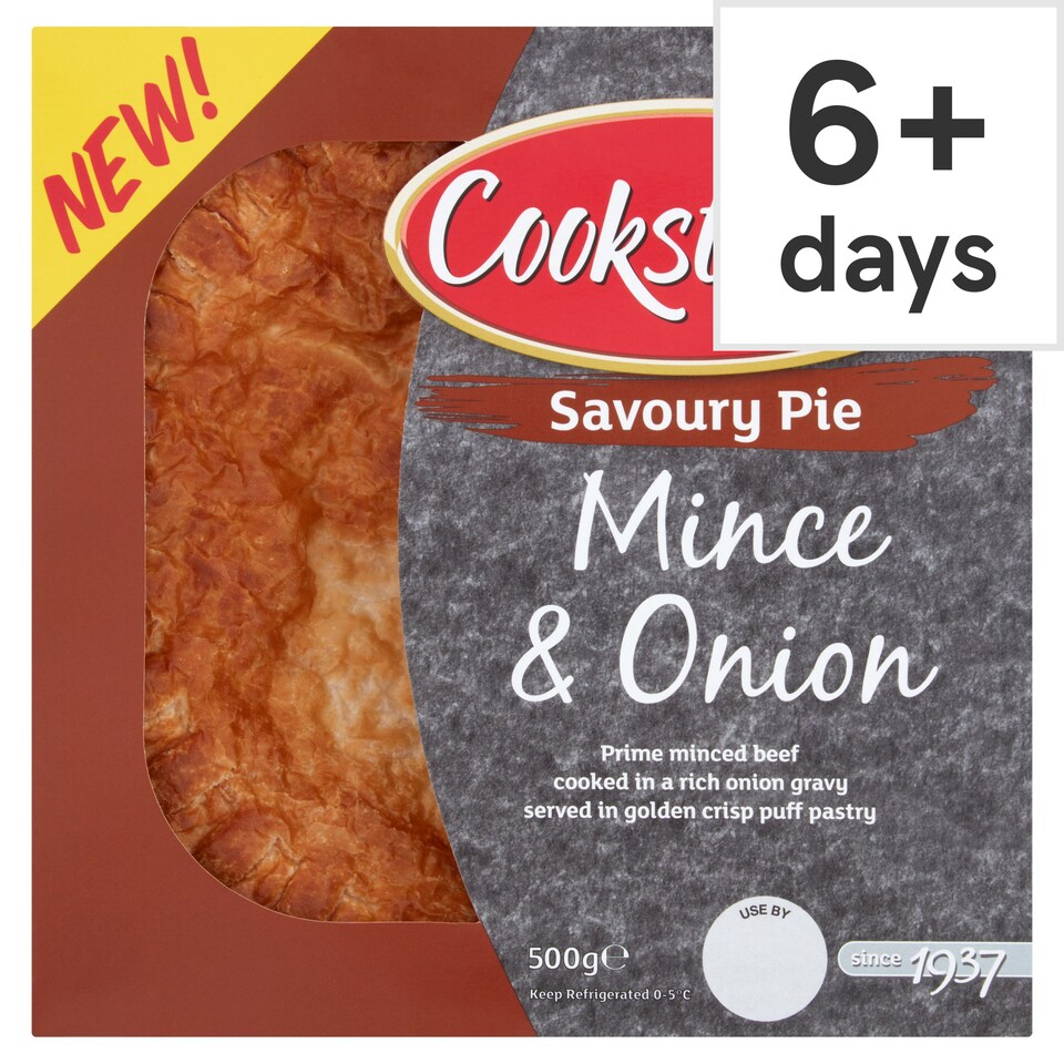 Cookstown Mince & Onion Pie 500G - Tesco Groceries