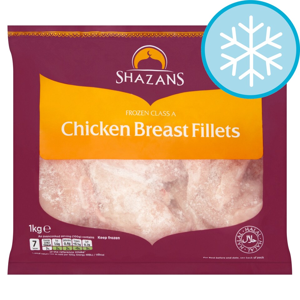 Shazans Chicken Breast Fillets 1Kg - Tesco Groceries