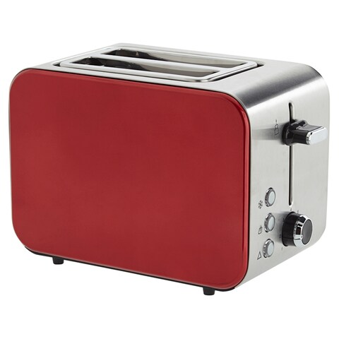 Tesco 2Tssr15 Slice Stainless 2 Red Toaster - Tesco Groceries