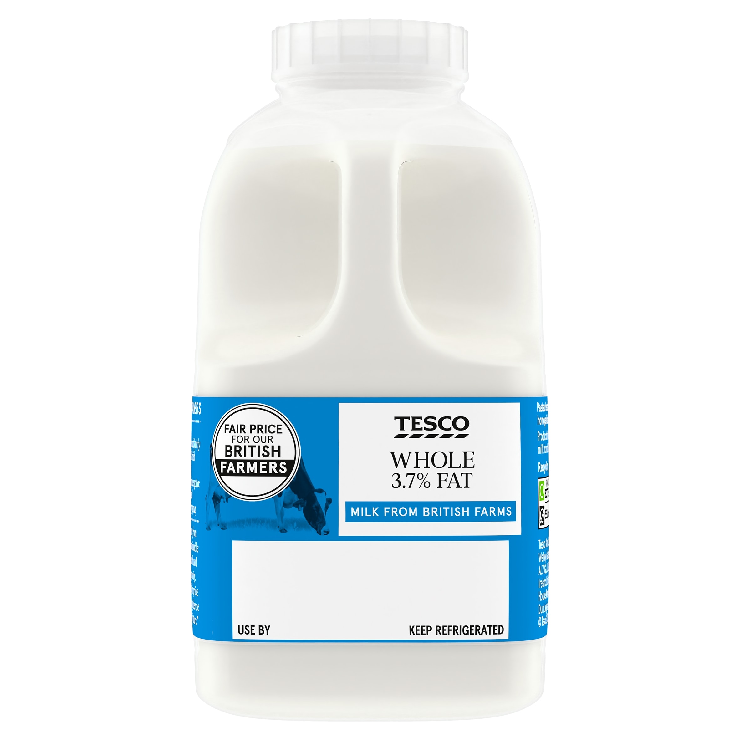 Tesco British Whole Milk 568Ml, 1 Pint - Tesco Groceries