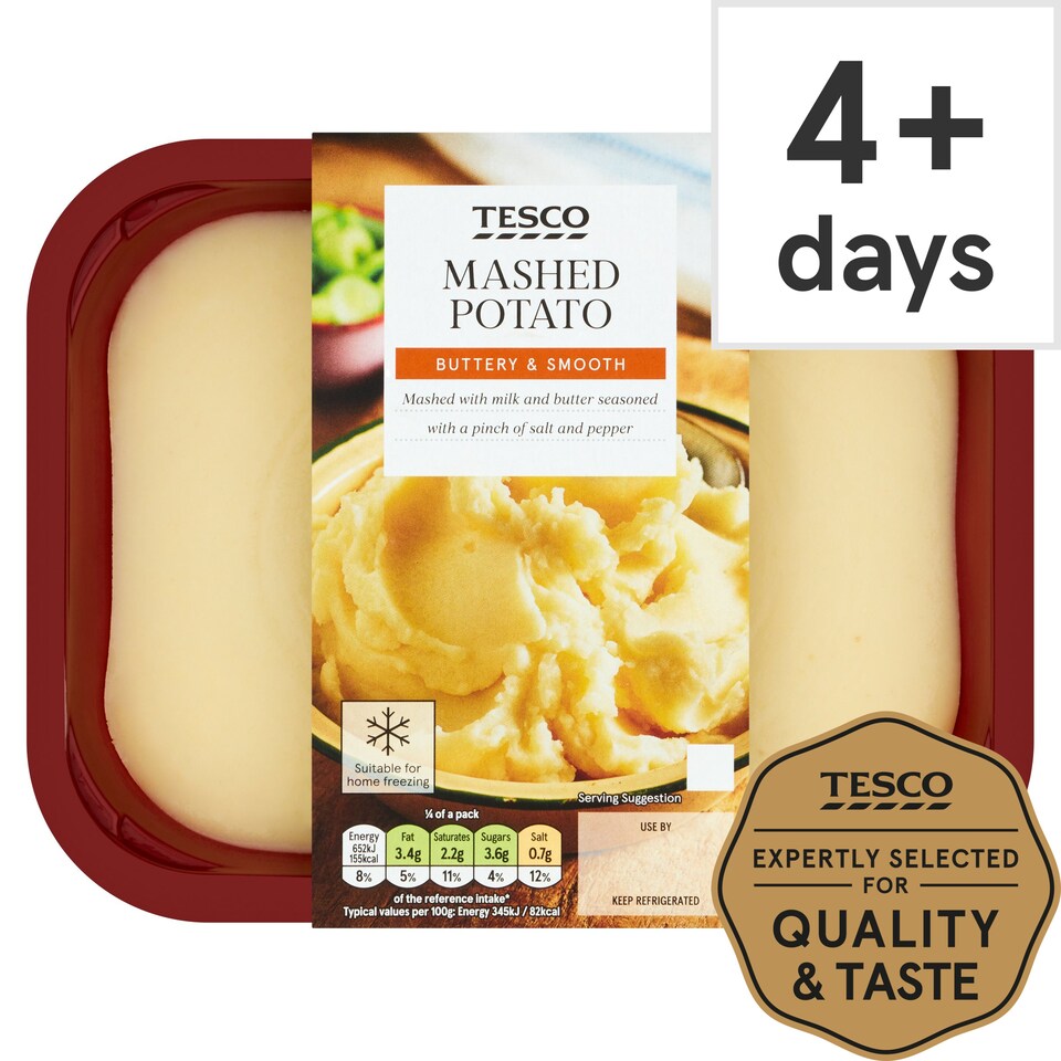 Tesco Fresh Mashed Potato 800G - Tesco Groceries