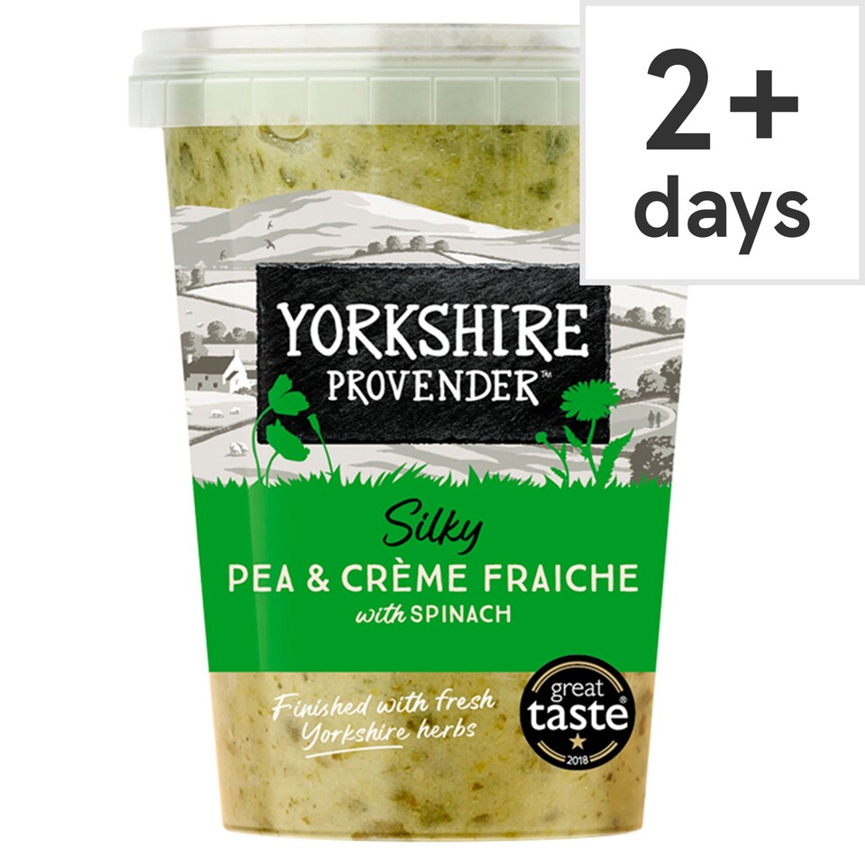 Yorkshire Provender Pea & Creme Fraiche With Spinach 560G - Tesco Groceries