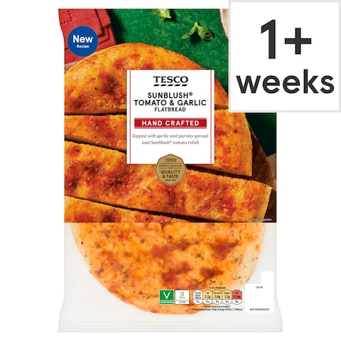 Tesco Sunblush Tomato and Garlic Flatbread 245g - Tesco Groceries