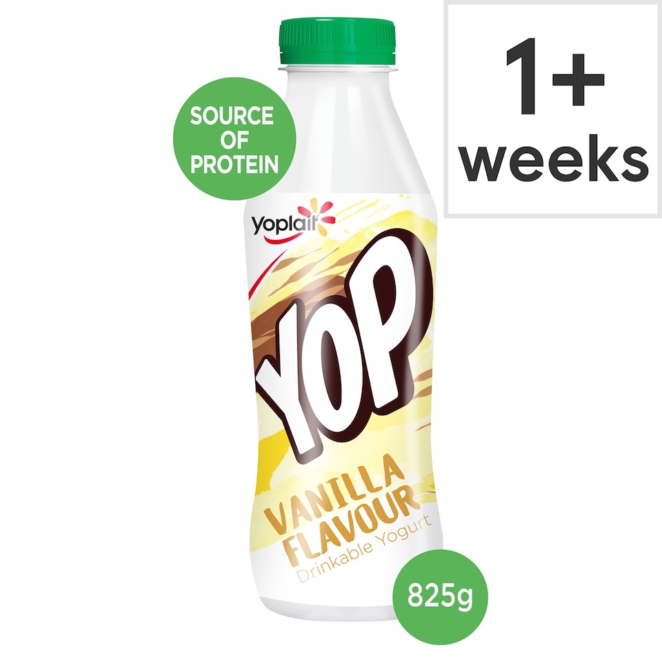 Yop Vanilla Multiserve Yoghurt Drink 825g - Tesco Groceries