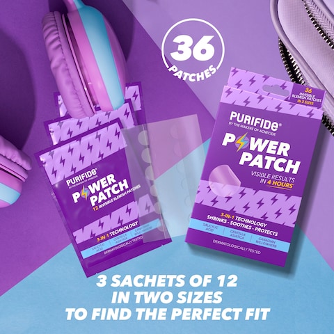 Purifide Power Patch Invisible Blemish Patches 36 Pack - Tesco Groceries