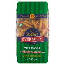 Gyermelyi Vita Pasta Fusilli Tricolore durum száraztészta 500 g - Tesco ...