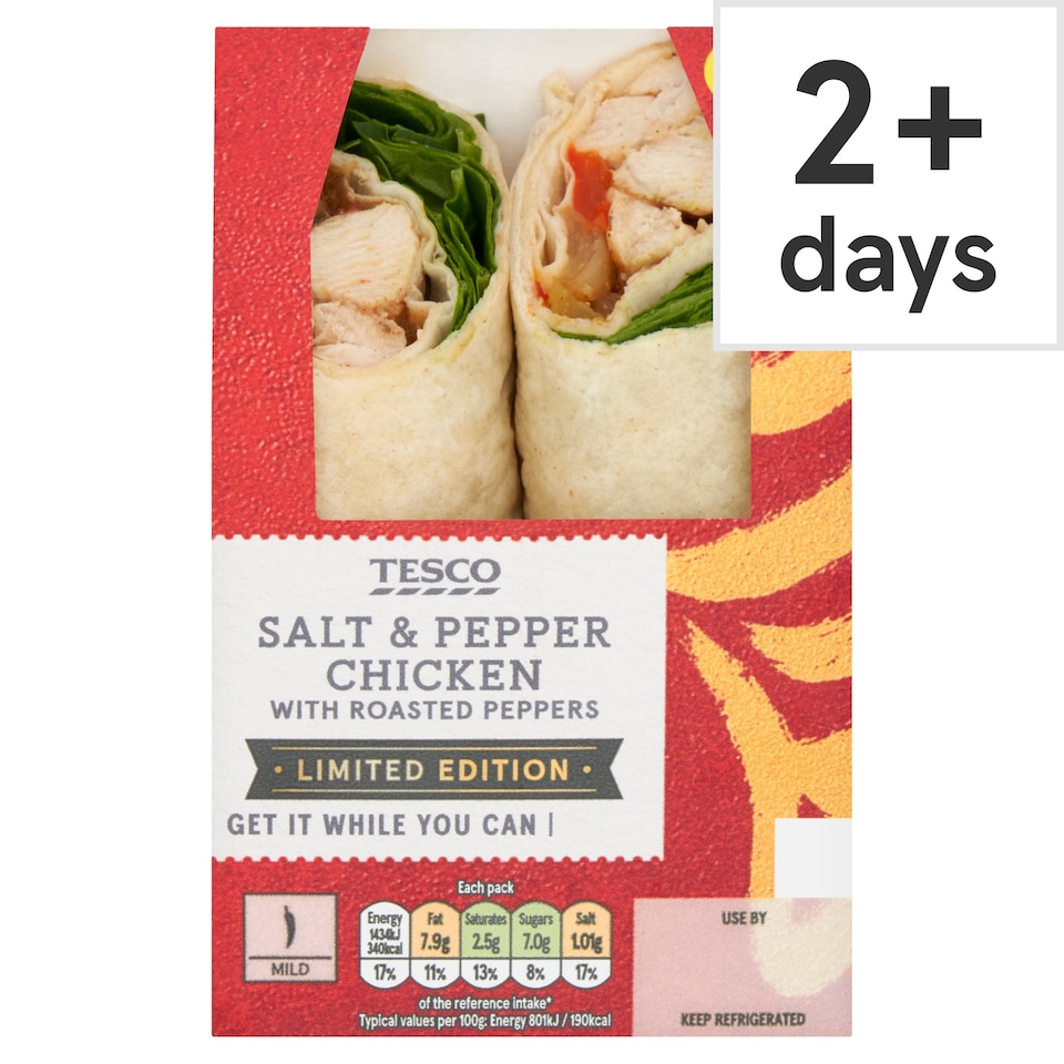 Tesco Salt and Pepper Chicken Wrap - Tesco Groceries