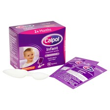 Calpol 2 Month Plus Sachets 12 Pack - Tesco Groceries