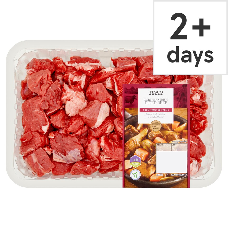 Tesco Northern Irish Diced Beef 807g - Tesco Groceries