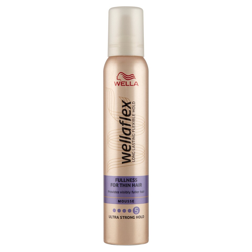 Wella Wellaflex Fullness For Thin Hair Mousse 200 ml - Tesco Groceries
