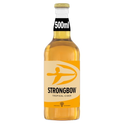 Strongbow Tropical Cider Bottle 500ml - Tesco Groceries