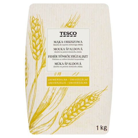 Tesco White Spelt Flour 1 kg - Tesco Groceries