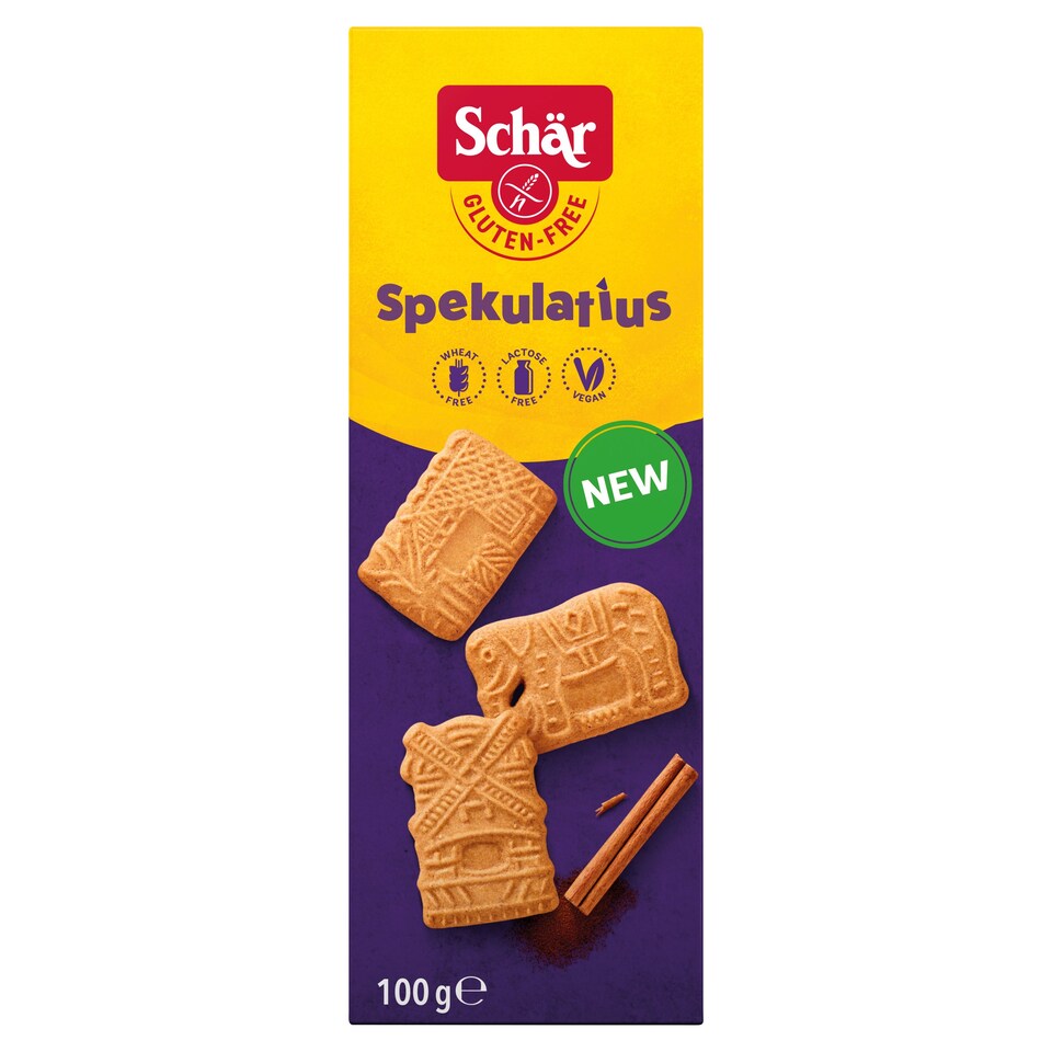 Schar Gluten Free Spekulatius Spiced Biscuits 100G - Tesco Groceries
