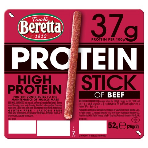Beretta Beef Protein Sticks 52g - Tesco Groceries