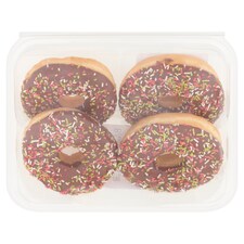 Tesco Christmas Doughnuts 4 Pack - Tesco Groceries