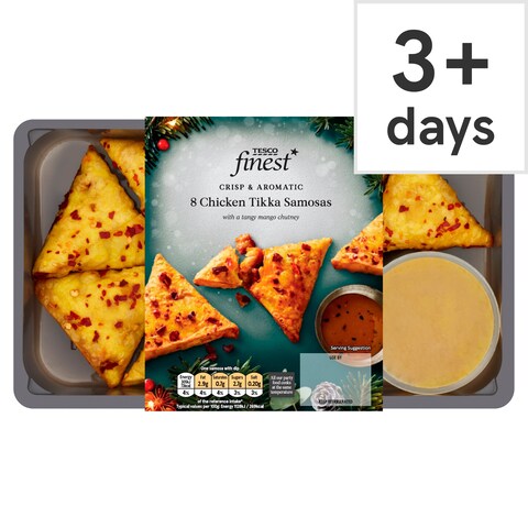Tesco Finest 8 Chicken Tikka Samosas 230G - Tesco Groceries
