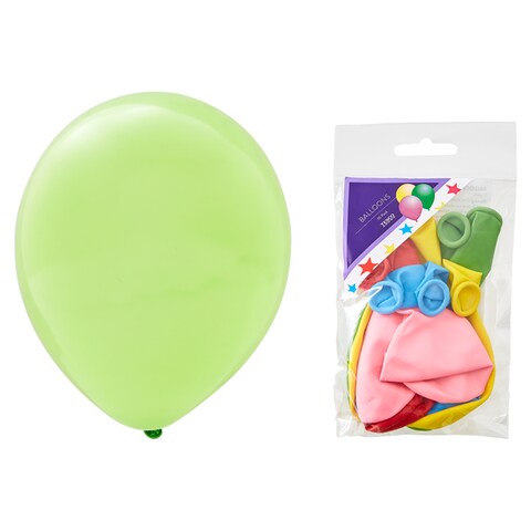 Tesco Plain Balloons 5 Colours 10 Pack - Tesco Groceries