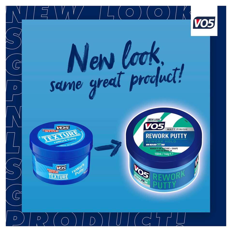 Vo5 Extreme Style Rework Putty 150Ml - Tesco Groceries