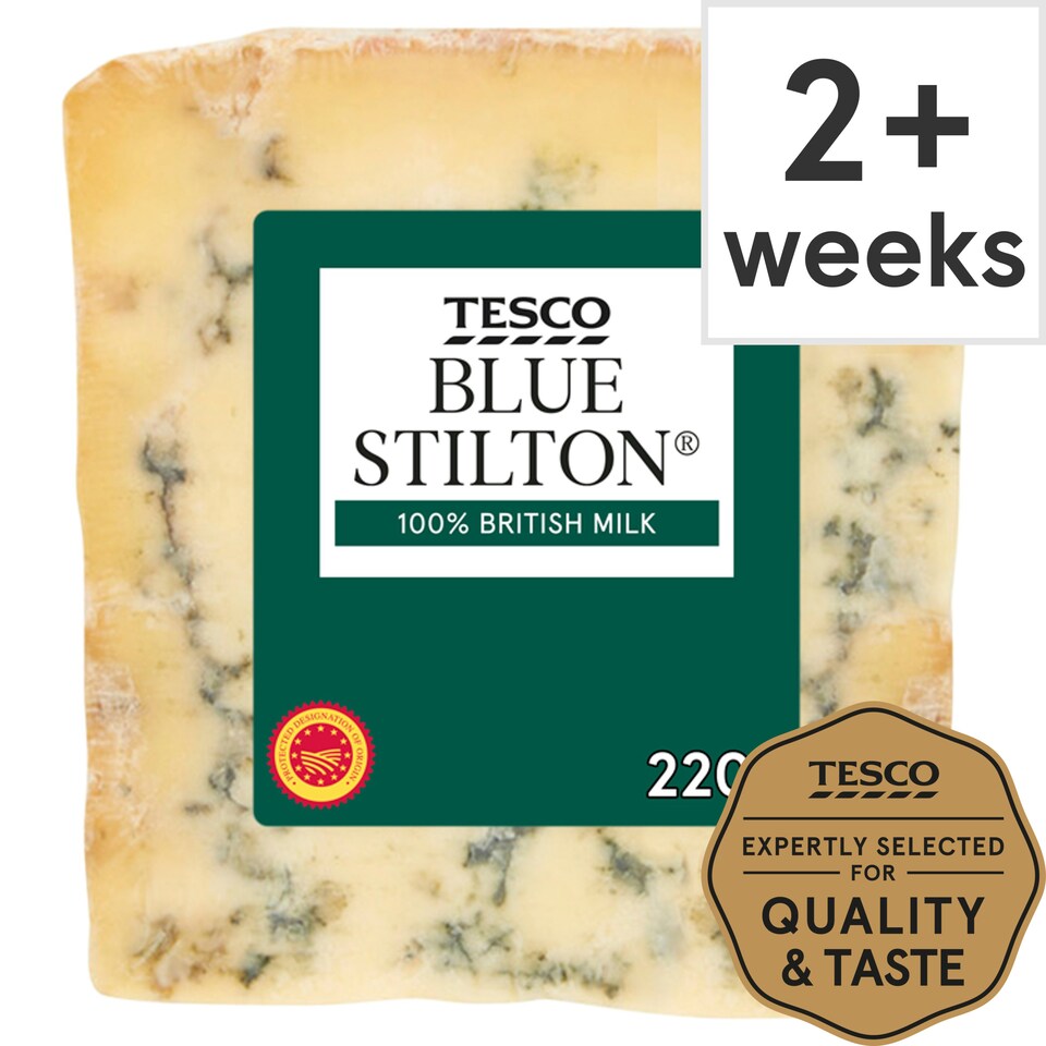 Tesco British Blue Stilton Cheese 220 G - Tesco Groceries