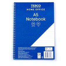 Tesco A5 Notebook 140 Pages - Tesco Groceries