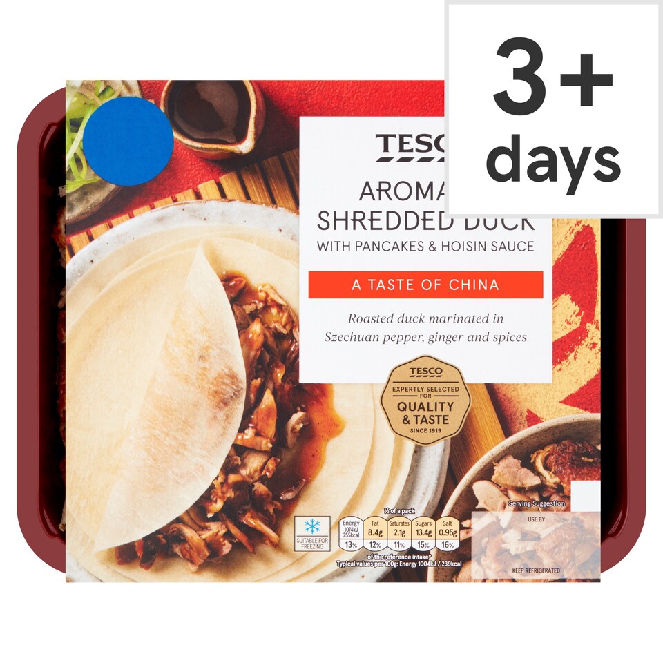 Tesco Aromatic Shredded Duck & Pancakes 230G - Tesco Groceries