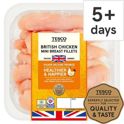 Tesco British Chicken Breast Mini Fillets 400G - Tesco Groceries