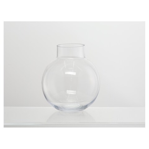 Tesco Round Glass Vase - Tesco Groceries