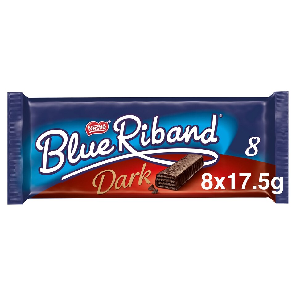 Blue Riband 8 Dark Chocolate Wafer Bars 140G - Tesco Groceries