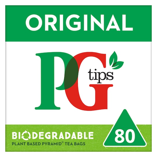 Pg Tips 80S Pyramid Teabags 232G - Tesco Groceries