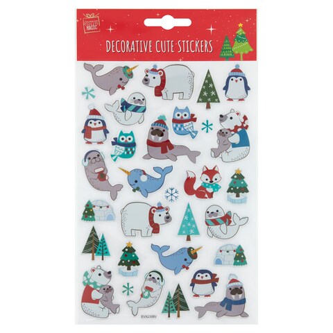 Festive Magic Decorative Cute Stickers - Tesco Groceries