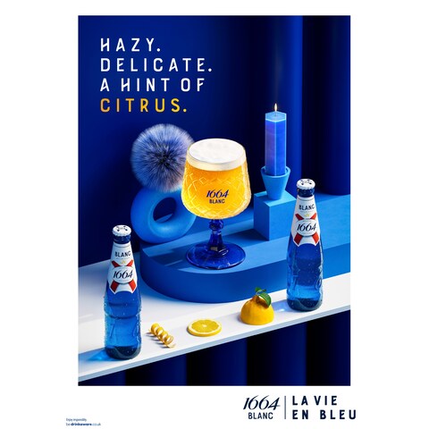 Kronenbourg 1664 Blanc Premium Lager Beer 12x330ml - Tesco Groceries