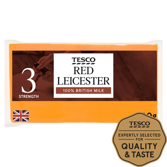 Tesco Red Leicester Cheese 400G - Tesco Groceries