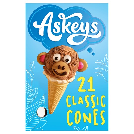 Askeys Round Icecream Cones 21Pk - Tesco Groceries