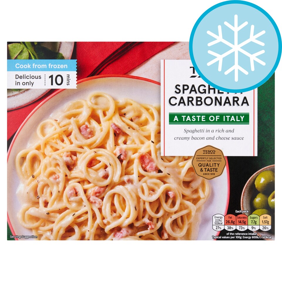 Tesco Spaghetti Carbonara 400g - Tesco Groceries
