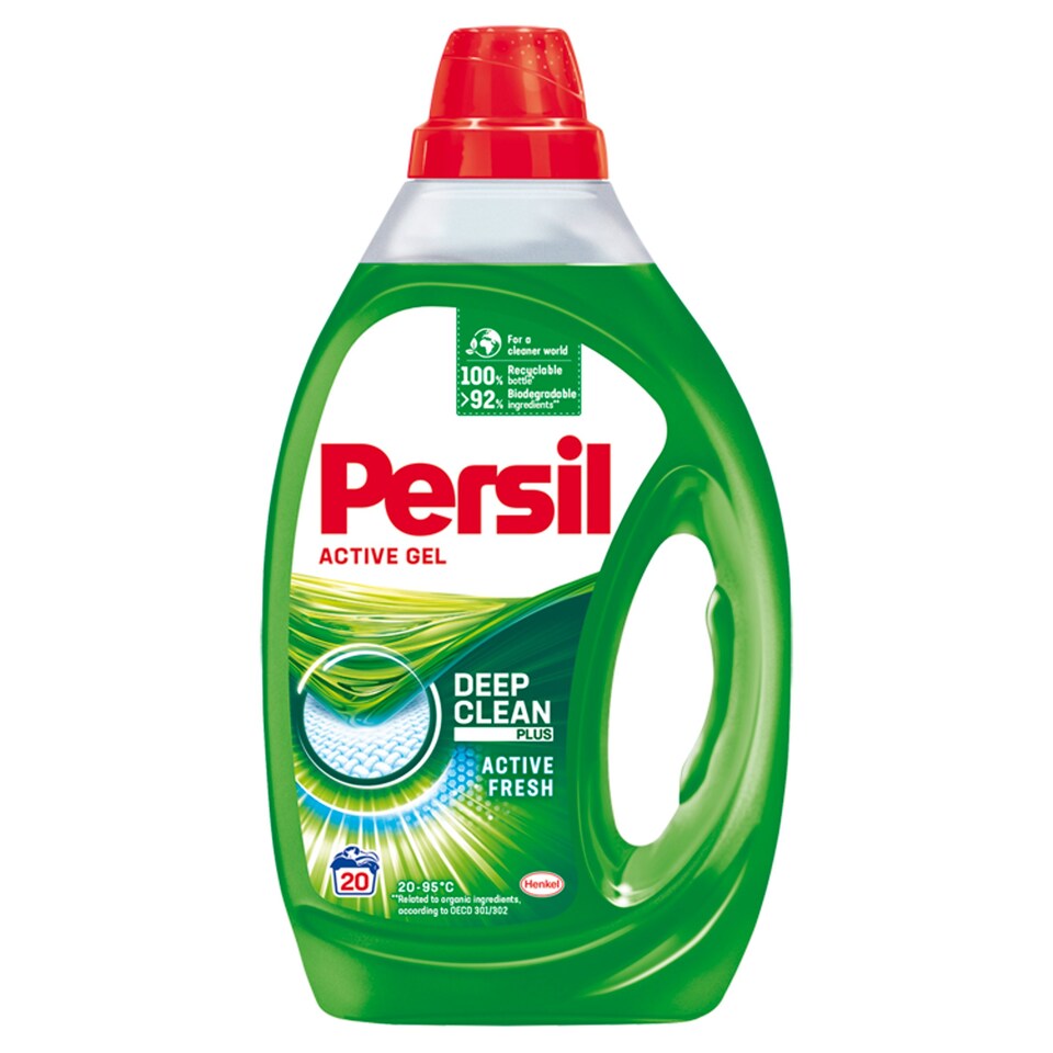 Persil Active Gel Active Fresh Detergent for White and Light Clothes 20 ...