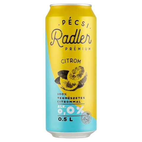 Pécsi Radler Prémium Citrom alkoholmentes világos sör & citrom íz ...