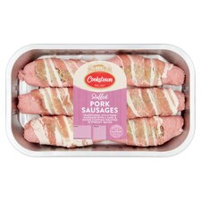 Cookstown Stuffed Pork Sausages In Bacon 510G - Tesco Groceries