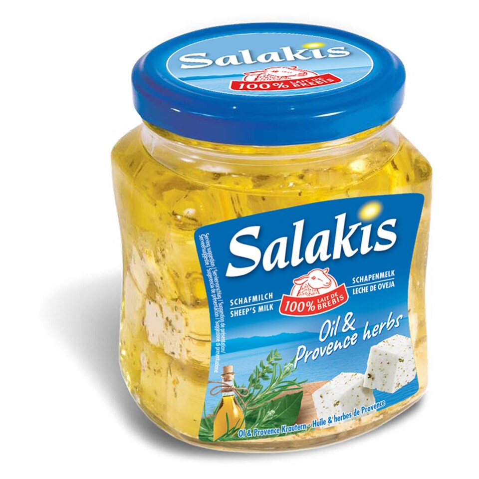 Salakis Sheep Milk Soft Fat Cheese in Rapeseed Oil with Provance Spice ...