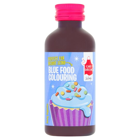 Cake Decor Blue Food Colouring 60Ml - Tesco Groceries