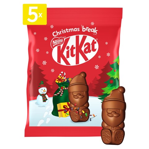 Kit Kat Santa Milk Chocolate Sharing Bag 55G - Tesco Groceries
