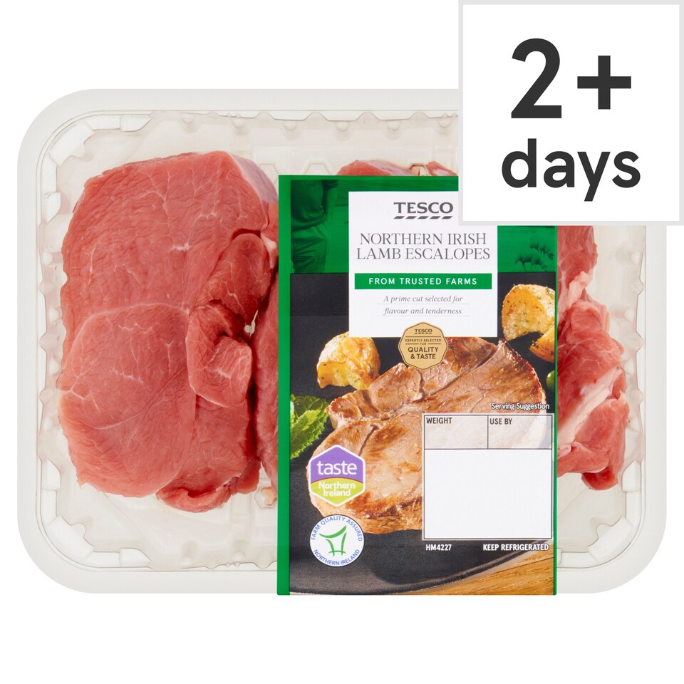 Tesco Northern Irish Lamb Escalopes 300g - Tesco Groceries