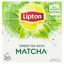 Lipton Green Tea with Matcha 20 Tea Bags 30 g - Tesco Groceries